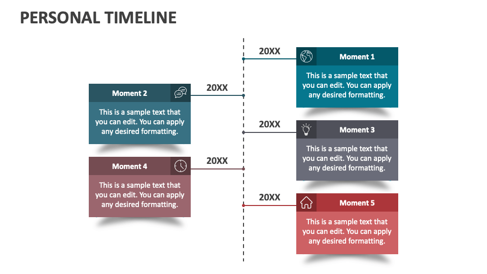 Personal Timeline PowerPoint and Google Slides Template - PPT Slides