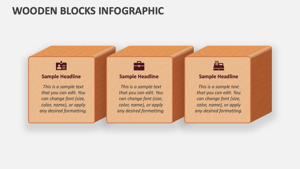 Wooden Blocks Infographic PowerPoint and Google Slides Template - PPT ...