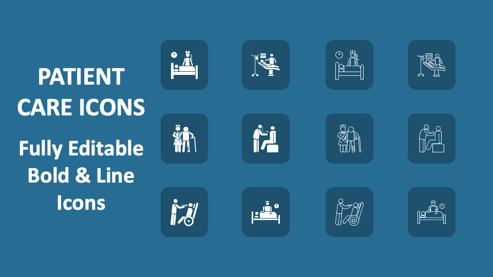 Patient Care Icons for Google Slides and PowerPoint