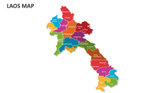 Laos map for Google Slides and PowerPoint - PPT Slides