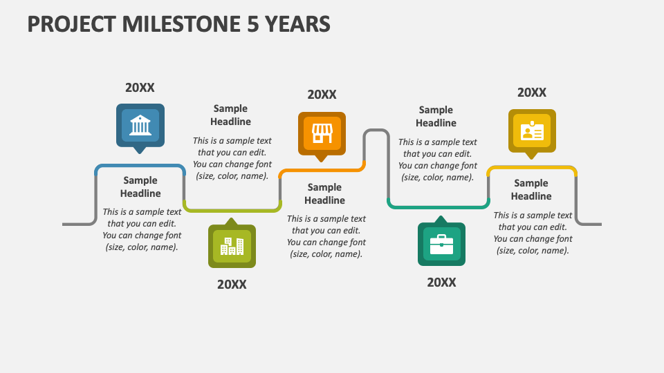 Project Milestone 5 Years PowerPoint and Google Slides Template - PPT ...