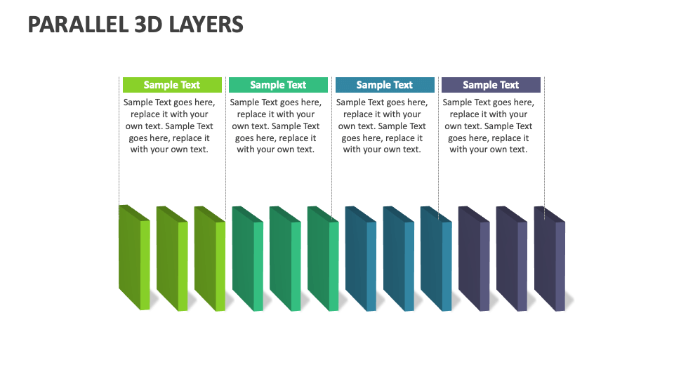 Parallel 3D Layers Template for PowerPoint and Google Slides - PPT Slides