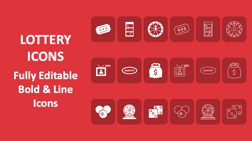 Lottery Icons for Google Slides and PowerPoint