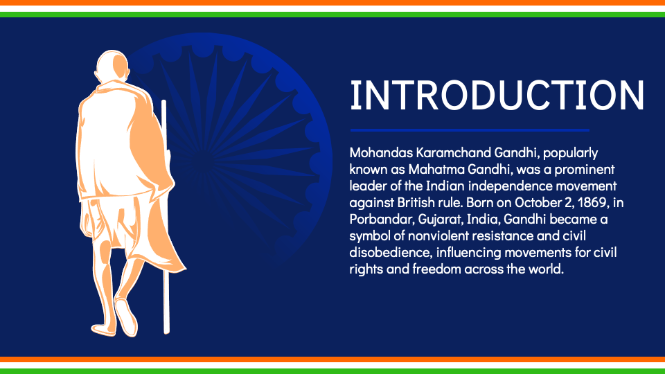 Free Mahatama Gandhi Presentation Template for Google Slides and ...