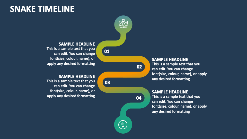 Snake Timeline PowerPoint and Google Slides Template - PPT Slides