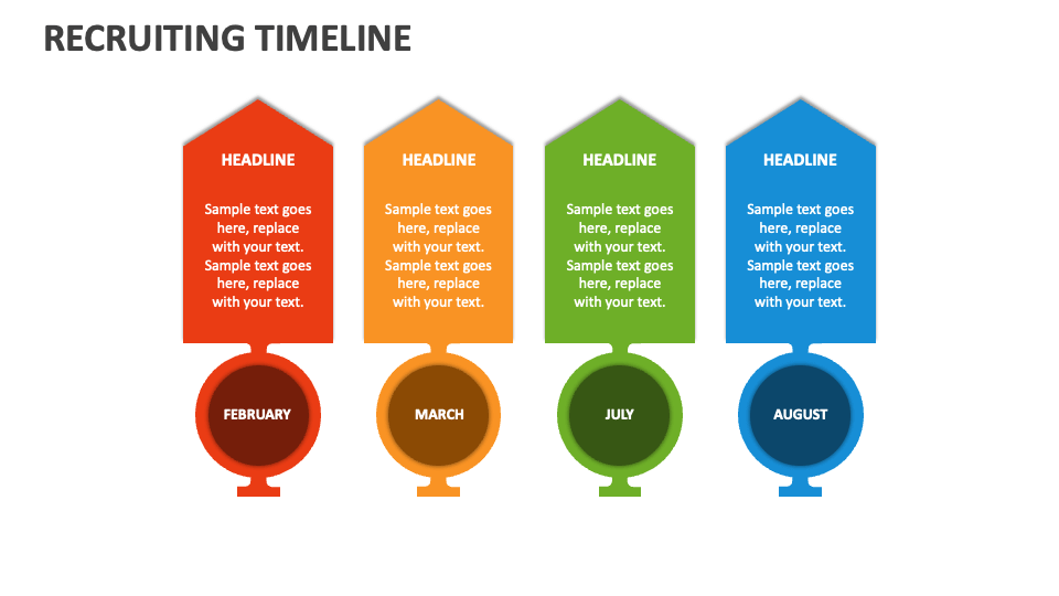 Recruiting Timeline Template for PowerPoint and Google Slides - PPT Slides