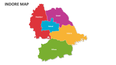 Indore Map for Google Slides and PowerPoint - PPT Slides
