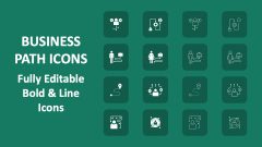 Business Path Icons for Google Slides and PowerPoint