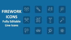 Firework Icons for Google Slides and PowerPoint