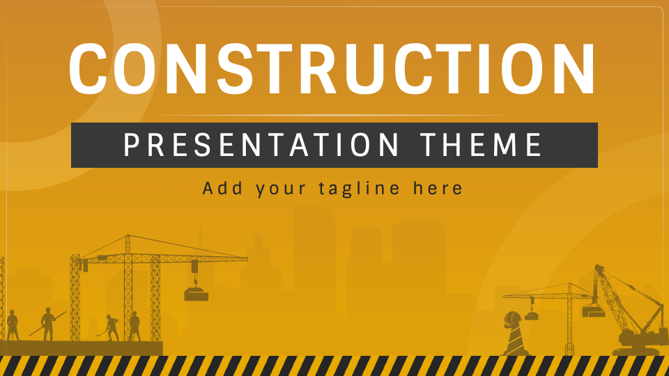 Free Construction Theme for Google Slides and PowerPoint