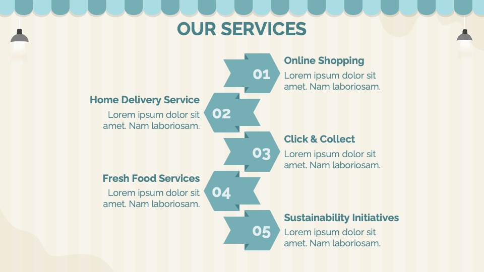 Free Grocery Store Presentation Theme for Google Slides and PowerPoint