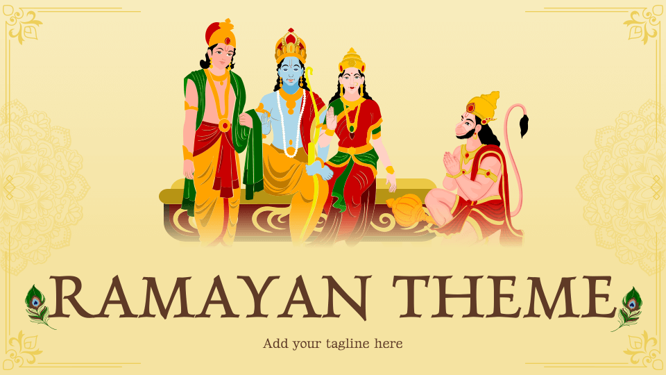 Free Ramayan Presentation Theme for Google Slides and PowerPoint