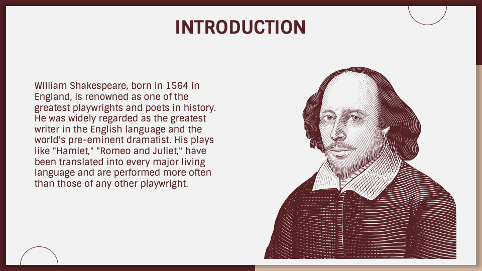 Free William Shakespeare Presentation Template for Google Slides and ...