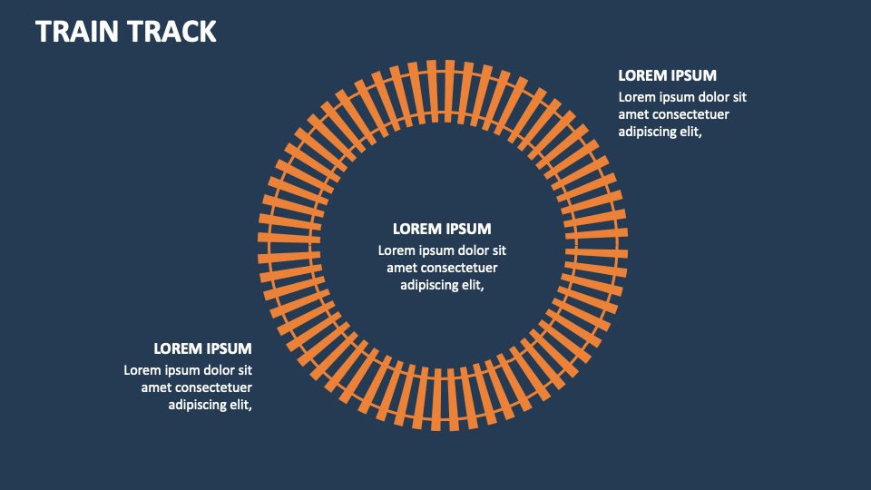 Train Track Template for PowerPoint and Google Slides - PPT Slides