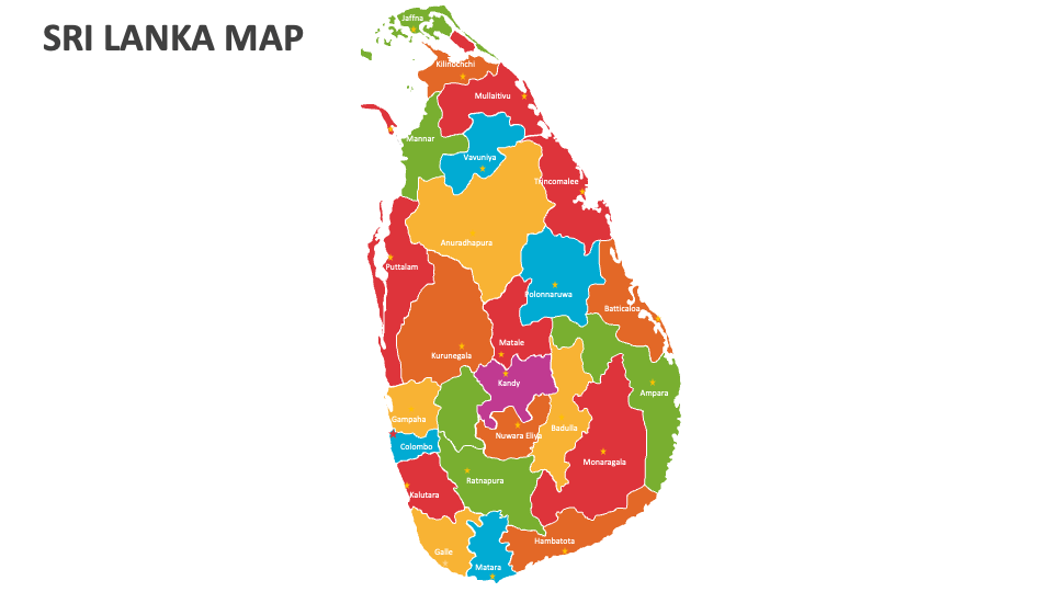 Sri Lanka Map for Google Slides and PowerPoint - PPT Slides