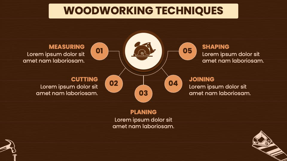 Free Carpentry Theme for Google Slides and PowerPoint