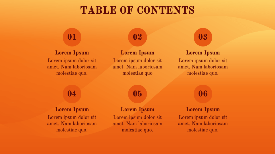 Orange Presentation Theme for PowerPoint and Google Slides - PPT Slides