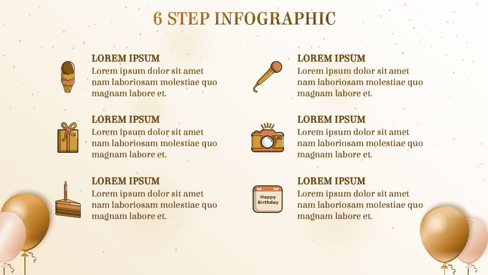 Free Balloons Birthday Party Presentation Theme for Google Slides and PowerPoint