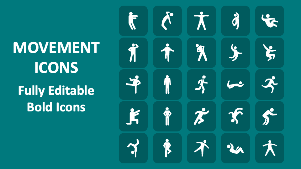 Movement Icons for PowerPoint and Google Slides - PPT Slides