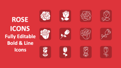 Rose Icons for PowerPoint and Google Slides - PPT Slides