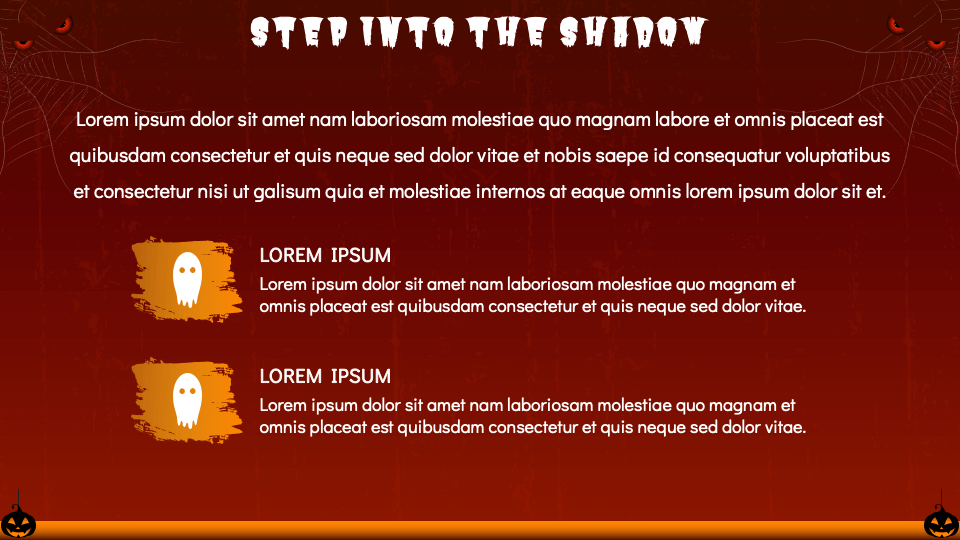 Scary Presentation Theme for Google Slides and PowerPoint - PPT Slides