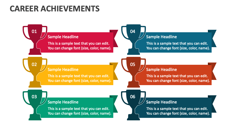 Career Achievements PowerPoint and Google Slides Template - PPT Slides