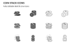 Coin Stack Icons for PowerPoint and Google Slides - PPT Slides
