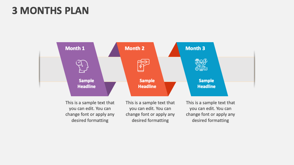 3 Months Plan PowerPoint and Google Slides Template - PPT Slides