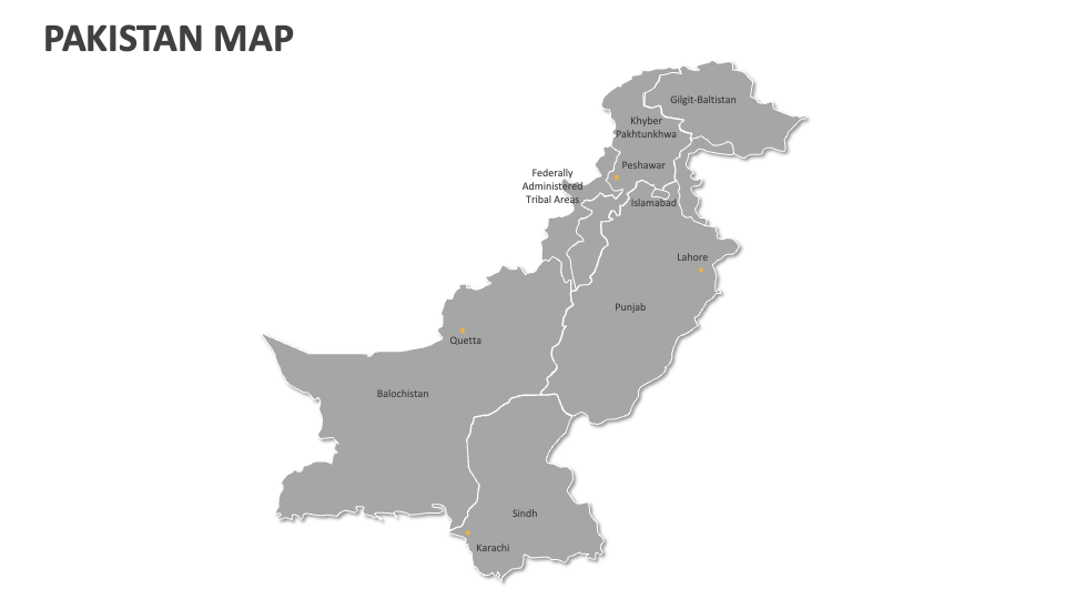 Pakistan Map for Google Slides and PowerPoint - PPT Slides