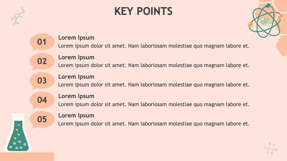 Free Chemistry Lesson Presentation Theme for Google Slides and PowerPoint