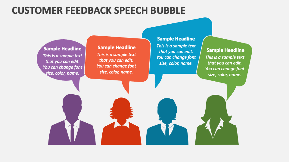 Customer Feedback Speech Bubble PowerPoint and Google Slides Template - PPT Slides