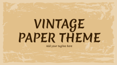 Vintage Paper Presentation Theme for PowerPoint and Google Slides - PPT ...