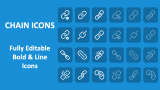 Chain Icons for Google Slides and PowerPoint