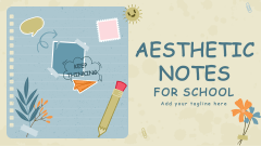 Free Aesthetic Notes for School Presentation for Google Slides and ...