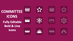 Committee Icons for Google Slides and PowerPoint