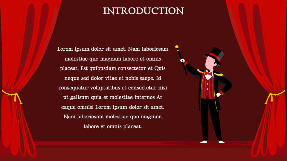 Magic Show Presentation Theme for PowerPoint and Google Slides - PPT Slides