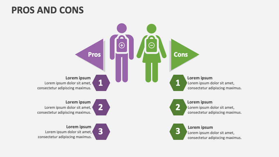 Pros and Cons Template for PowerPoint and Google Slides - PPT Slides