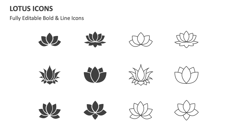 Lotus Icons for PowerPoint and Google Slides - PPT Slides