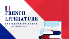 Free French Literature Presentation Theme Template for Google Slides ...