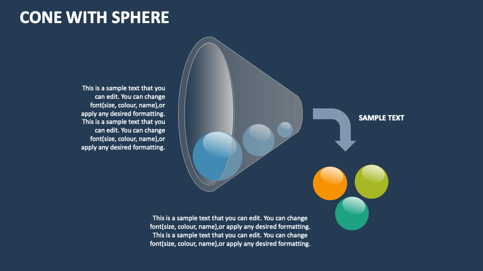 Cone with Sphere Template for PowerPoint and Google Slides - PPT Slides