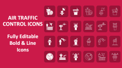 Air Traffic Control Icons for Google Slides and PowerPoint