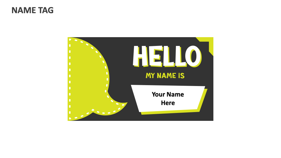Name Tag for Google Slides and PowerPoint
