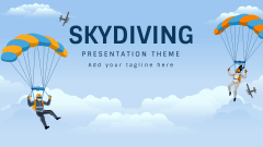 Free Skydiving Presentation Theme for Google Slides and PowerPoint