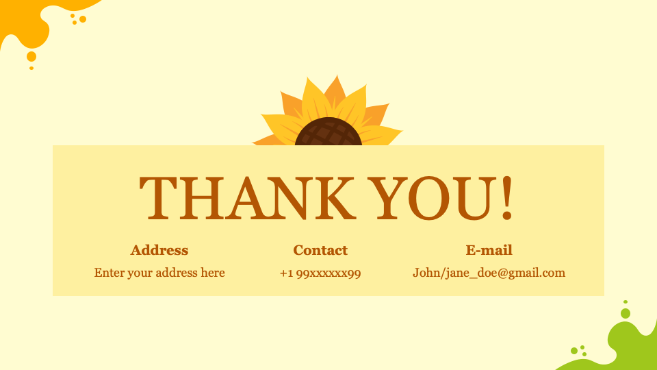 Free Sunflower Presentation Theme for PowerPoint and Google Slides ...