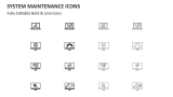 System Maintenance Icons for Google Slides and PowerPoint