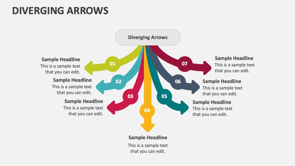 Diverging Arrows PowerPoint and Google Slides Template - PPT Slides