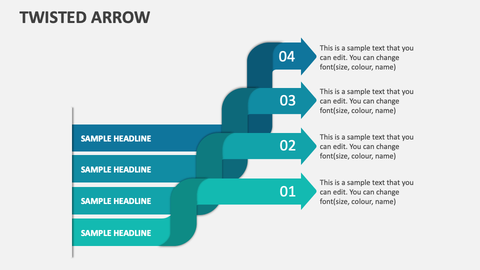 Twisted Arrow PowerPoint and Google Slides Template - PPT Slides