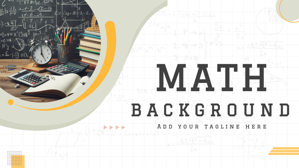 Free Math Background Presentation for Google Slides and PowerPoint