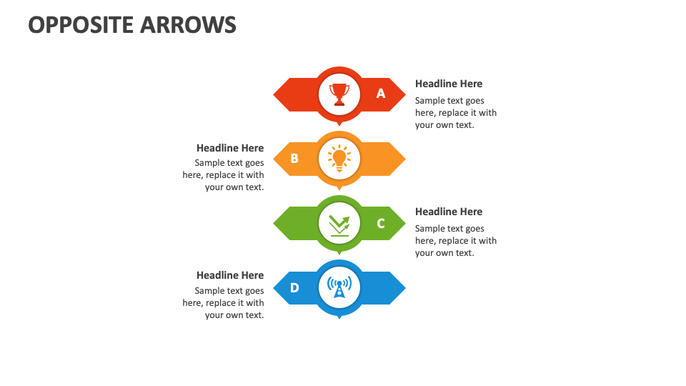 Opposite Arrows Template for PowerPoint and Google Slides - PPT Slides
