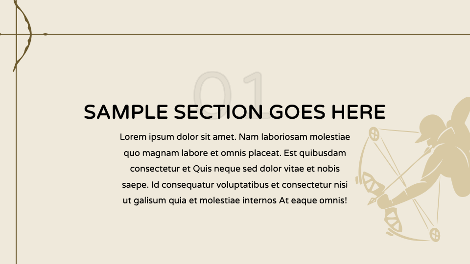 Free Archery Presentation Theme for Google Slides and PowerPoint